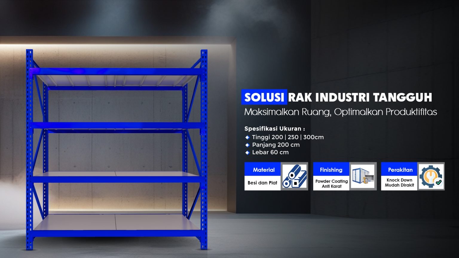 Produsen Rak Gudang dan Rak Toko - PT. Industri Rak Baja