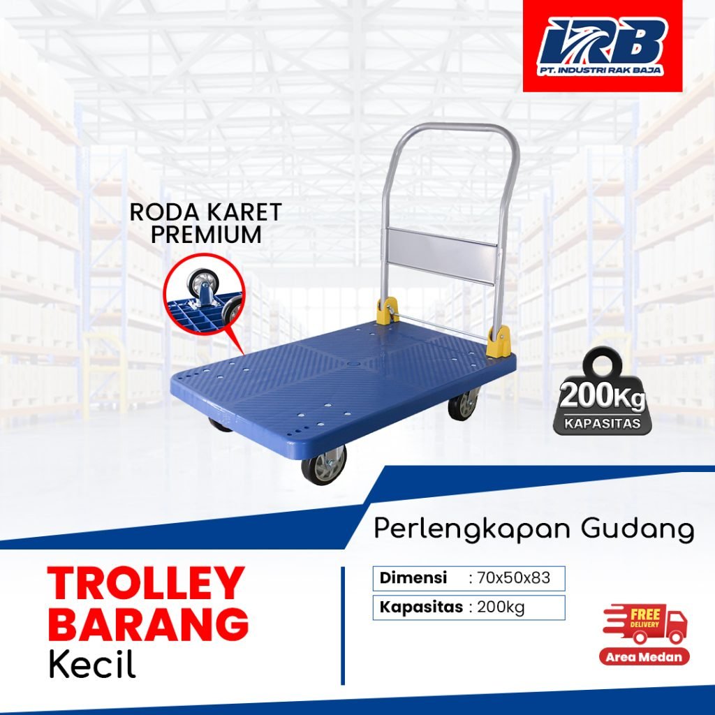Trolley Barang Kecil / Trolley Lipat 200KG - PT. Industri Rak Baja
